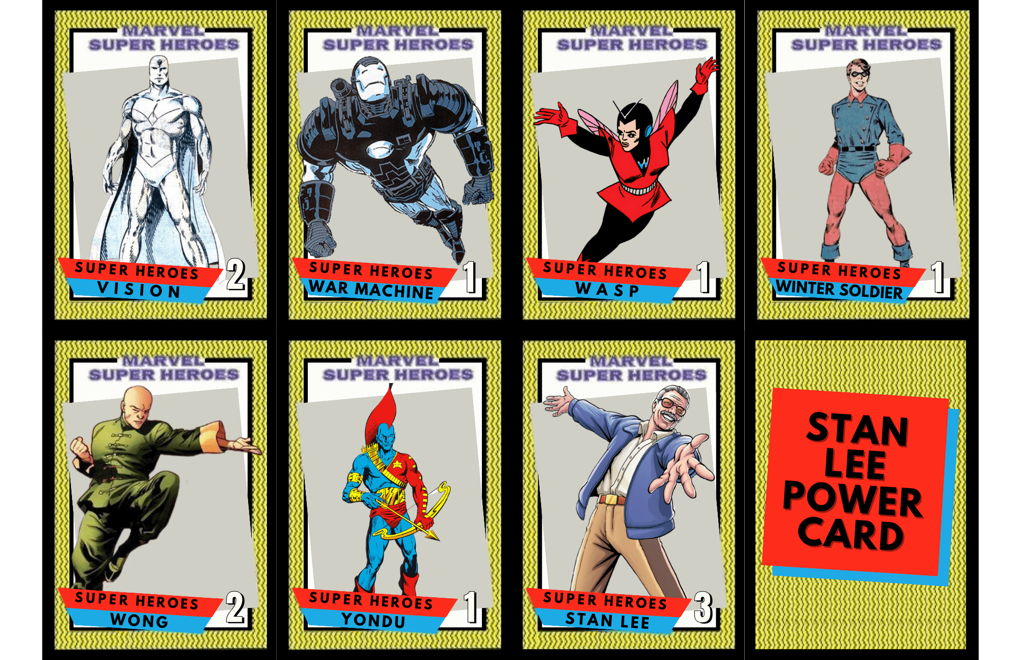 Marvel Super Heroes Game - Unofficial Expansion Cards | Marvel Super ...