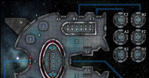 VTT Map Set 270: Starship Deckplan: Multi-Vessel Planetary Science ...