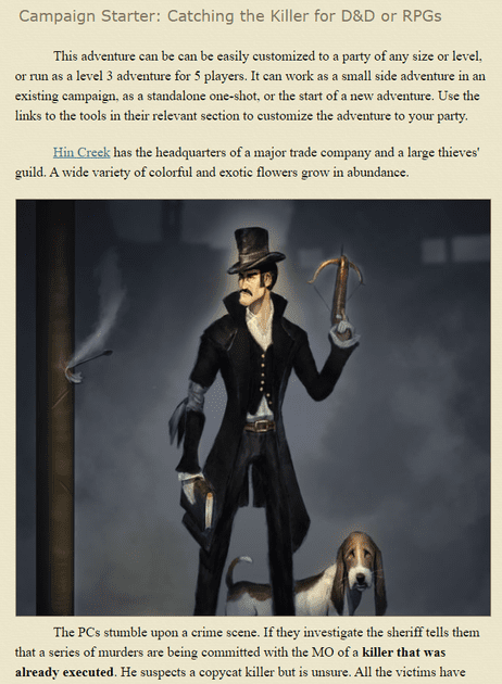 Catching the Killer | RPG Item | RPGGeek