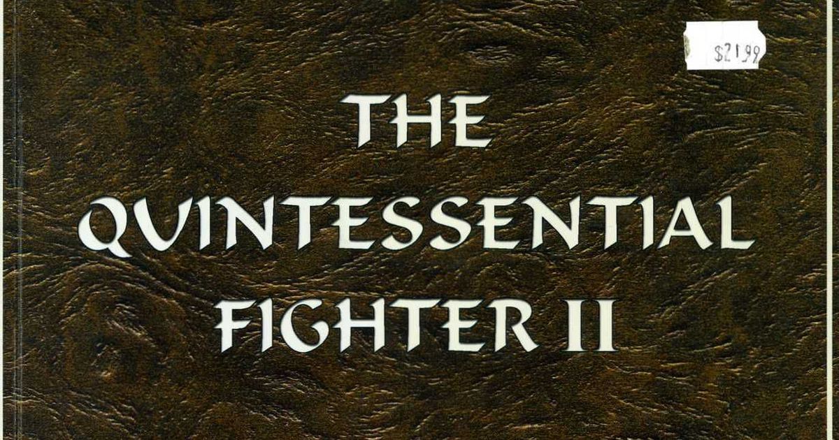 The Quintessential Fighter II: Advanced Tactics | RPG Item | RPGGeek