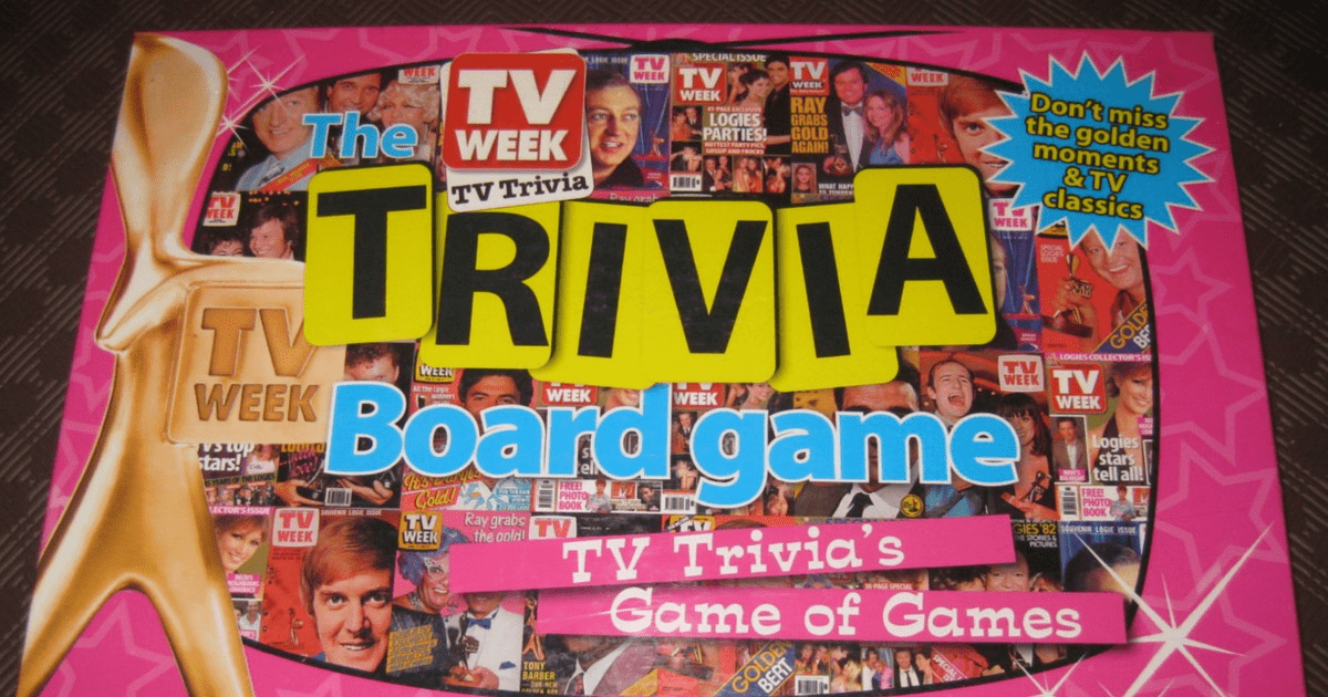 TV Week TV Trivia Board game | Board Game | BoardGameGeek