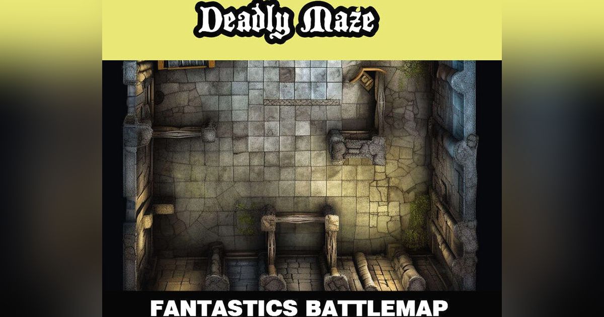 Fantastics Battlemap: Deadly Maze | RPG Item | RPGGeek