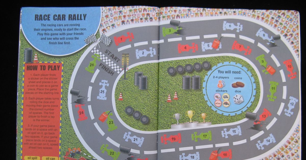 Race Car Rally | Board Game | BoardGameGeek