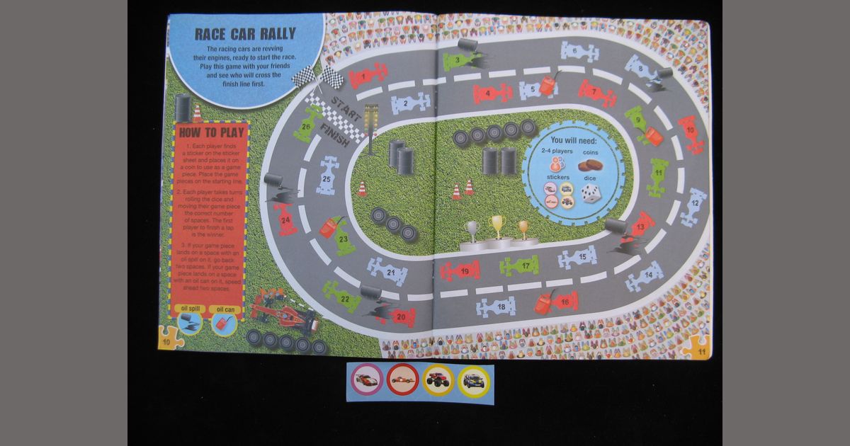 Race Car Rally | Board Game | BoardGameGeek