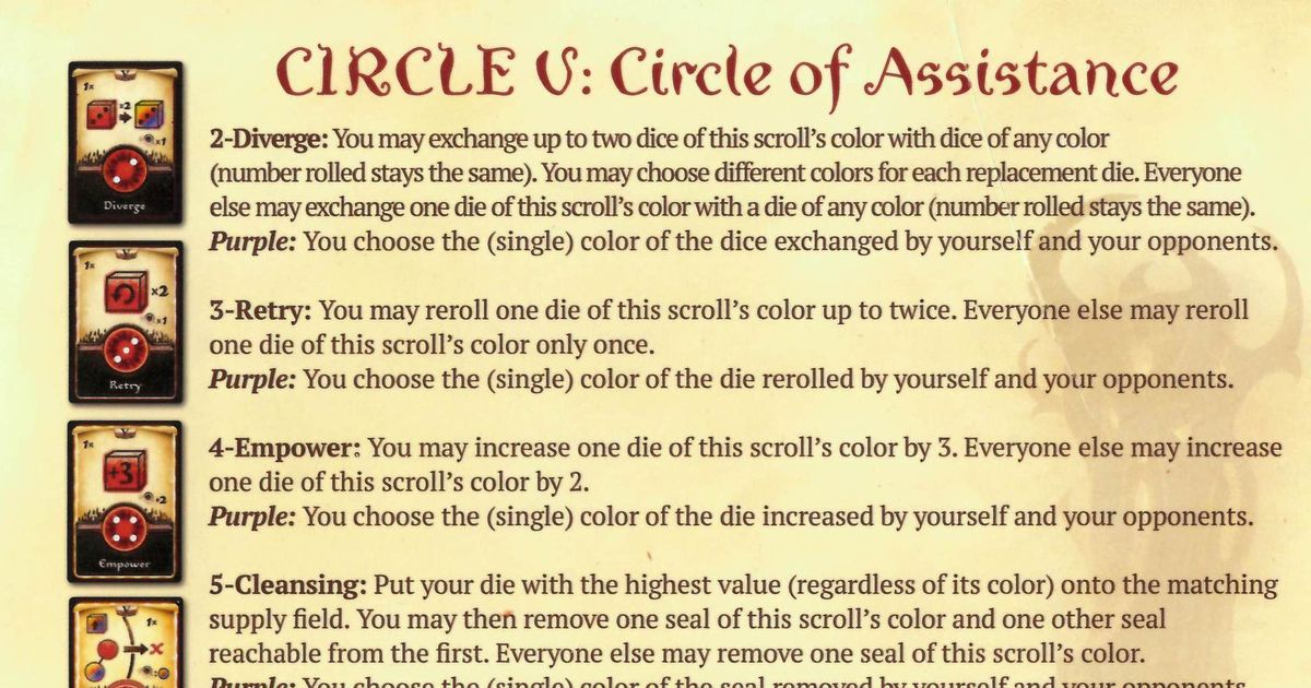 Five Seals of Magic: Circle V – Circle of Assistance | Board Game ...