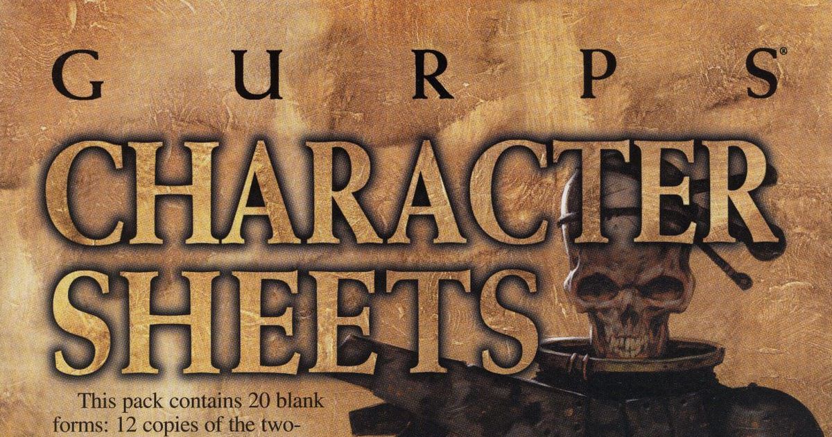 GURPS Character Sheets | RPG Item | RPGGeek
