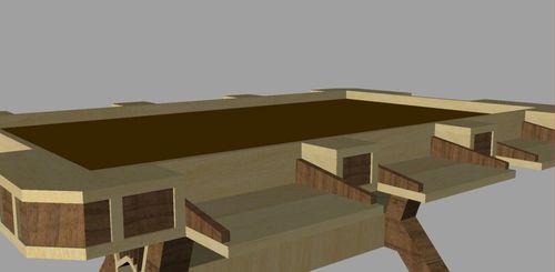 folding shelf table plans