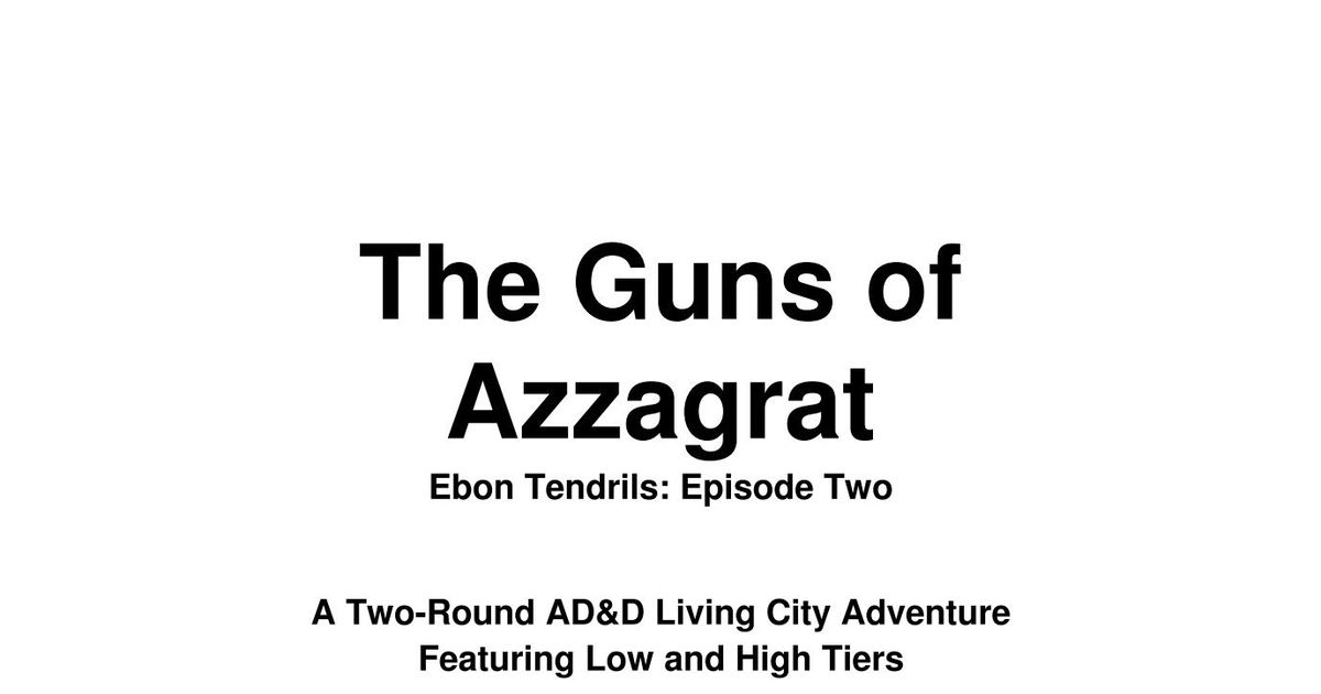 The Guns of Azzagrat: A Celestial Crown | RPG Item | RPGGeek