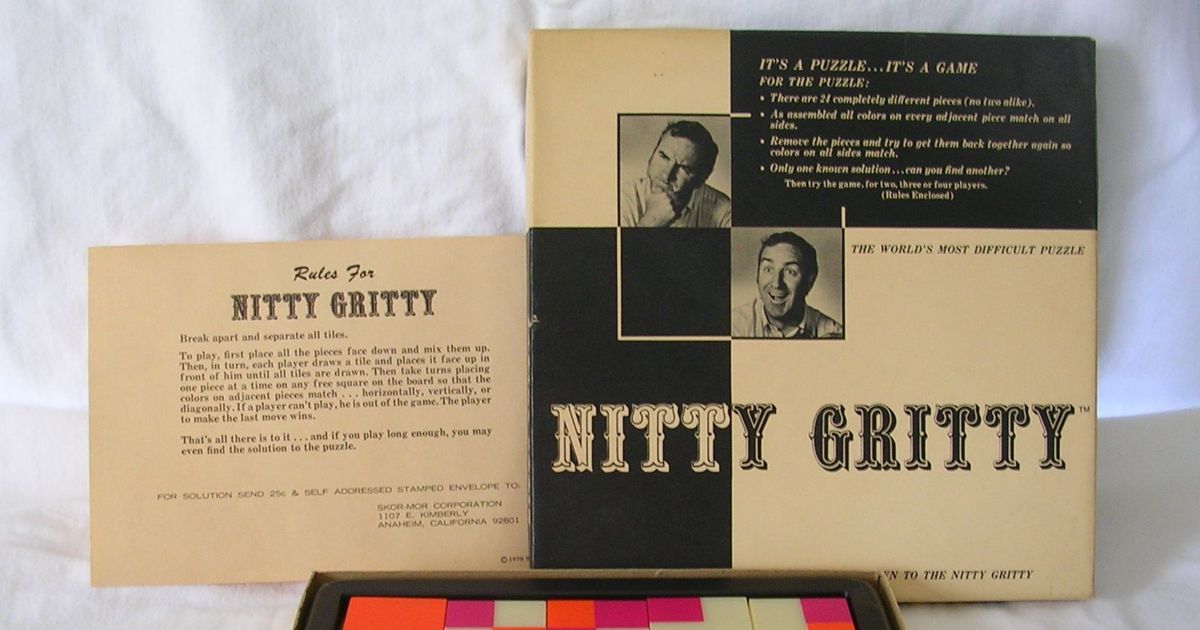 Nitty Gritty | Board Game | BoardGameGeek