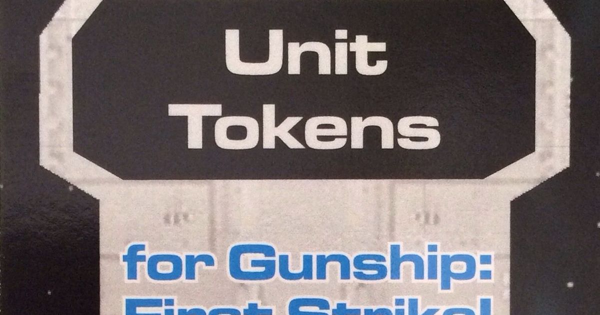 Gunship: Punchboard Unit Tokens | Board Game Accessory | BoardGameGeek