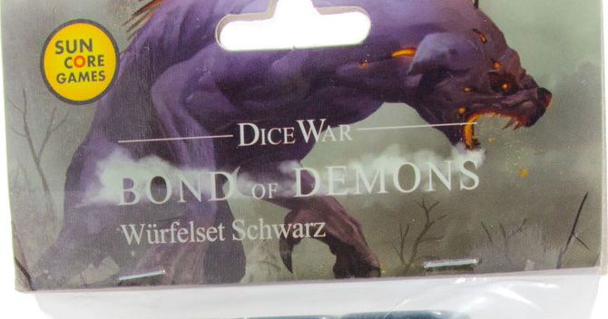 DiceWar: Bond of Demons – Dice Set Black | Board Game Accessory ...