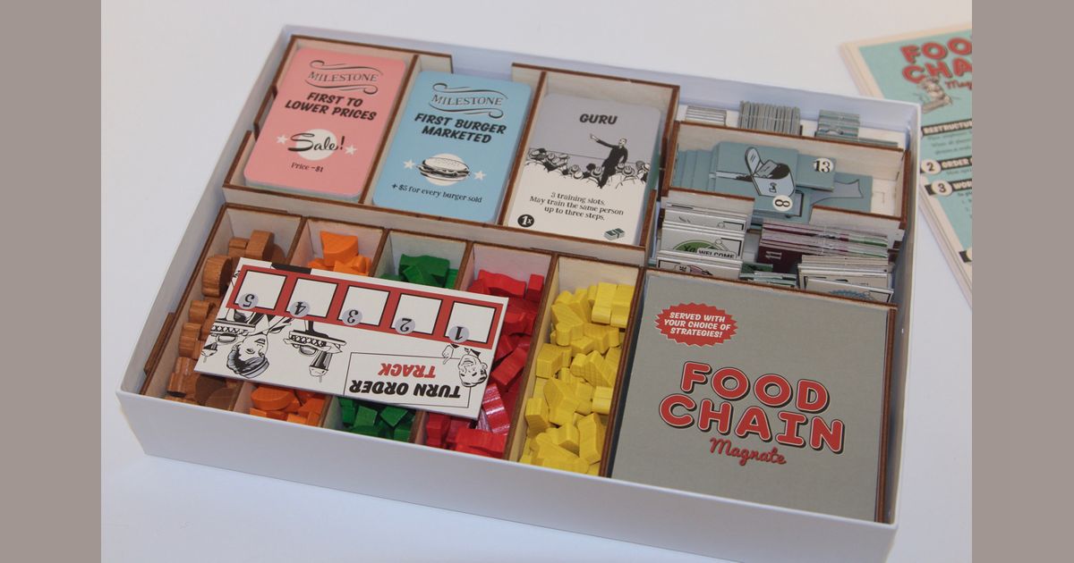 Food Chain Magnate: Basically Wooden Organiser | Board Game Accessory ...