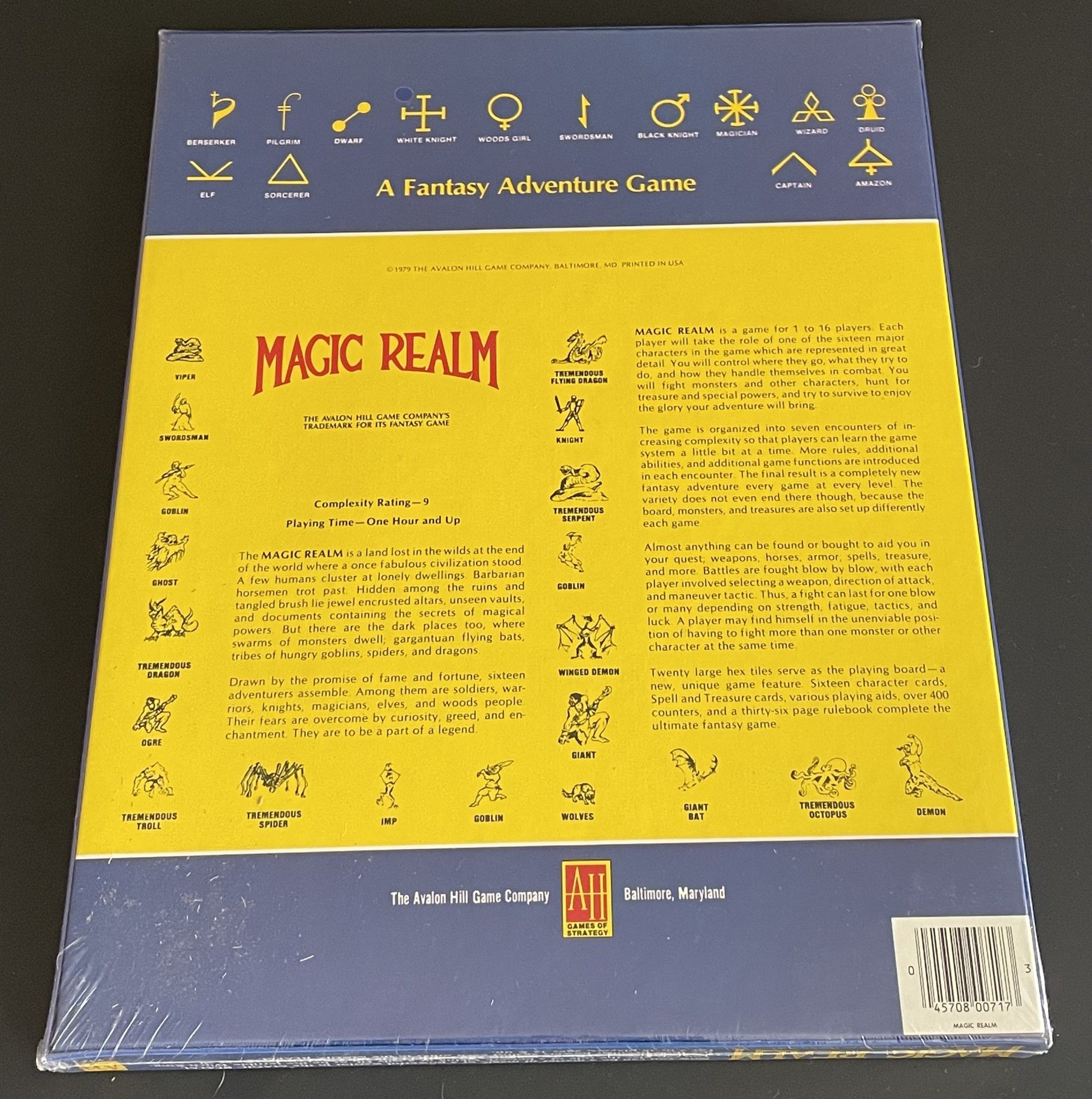 Magic Realm .... still in the shrinkwrap... just arrived at my door ...