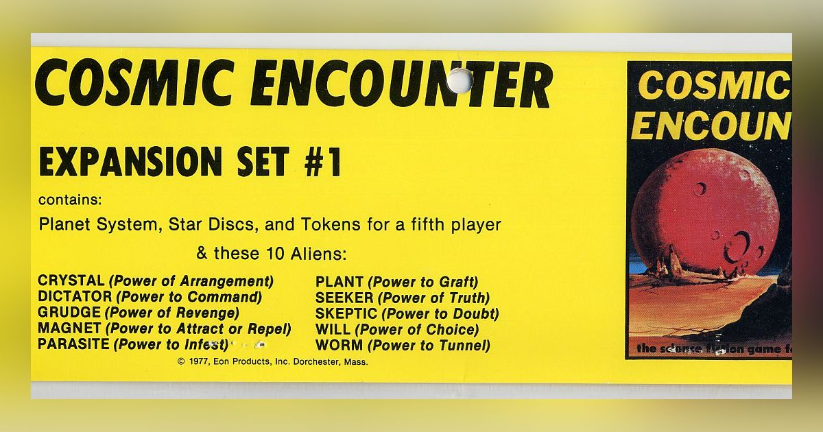 Cosmic Encounter: Expansion Set #1 | Board Game | BoardGameGeek