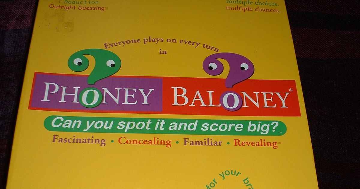 Phoney Baloney | Board Game | BoardGameGeek