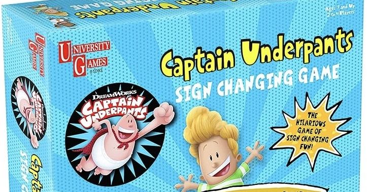 Captain Underpants Sign Changing Game | Board Game | BoardGameGeek