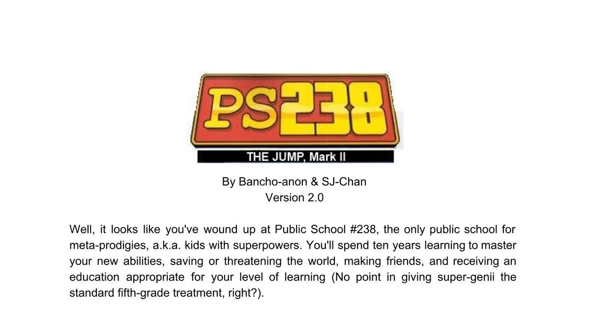 PS238 - The Jump, Mark II | RPG Item | BoardGameGeek