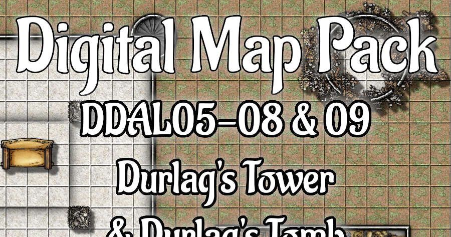 Digital Map Pack: DDAL05-08 & DDAL05-09 Durlag's Tower & Durlag's Tomb | RPG Item | RPGGeek