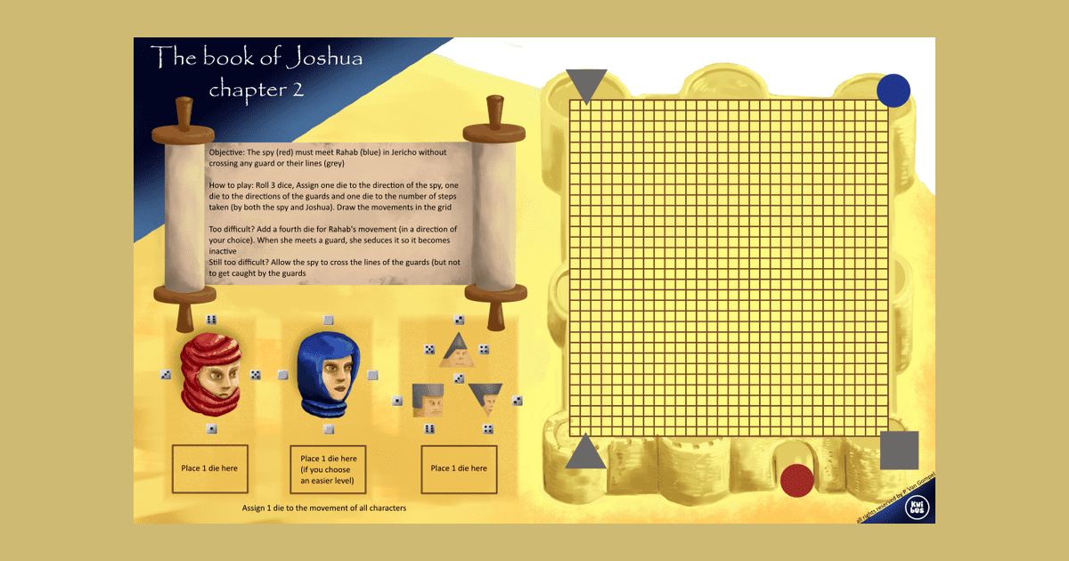 Print and Play: The Book of Joshua: Chapter 2 | Juegos Roll & Write ...