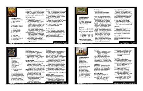 Short Guides - Game Summaries for Game Explainers