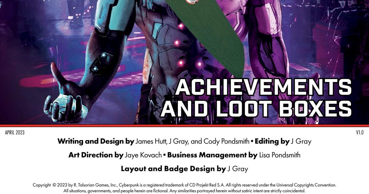 Achievements and Loot Boxes | RPG Item | RPGGeek