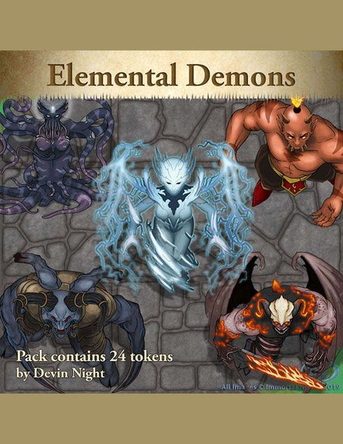 Devin Token Pack 115: Elemental Demons | RPG Item | RPGGeek