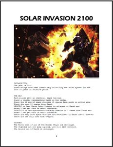 Solar Invasion 2100 | Board Game | BoardGameGeek
