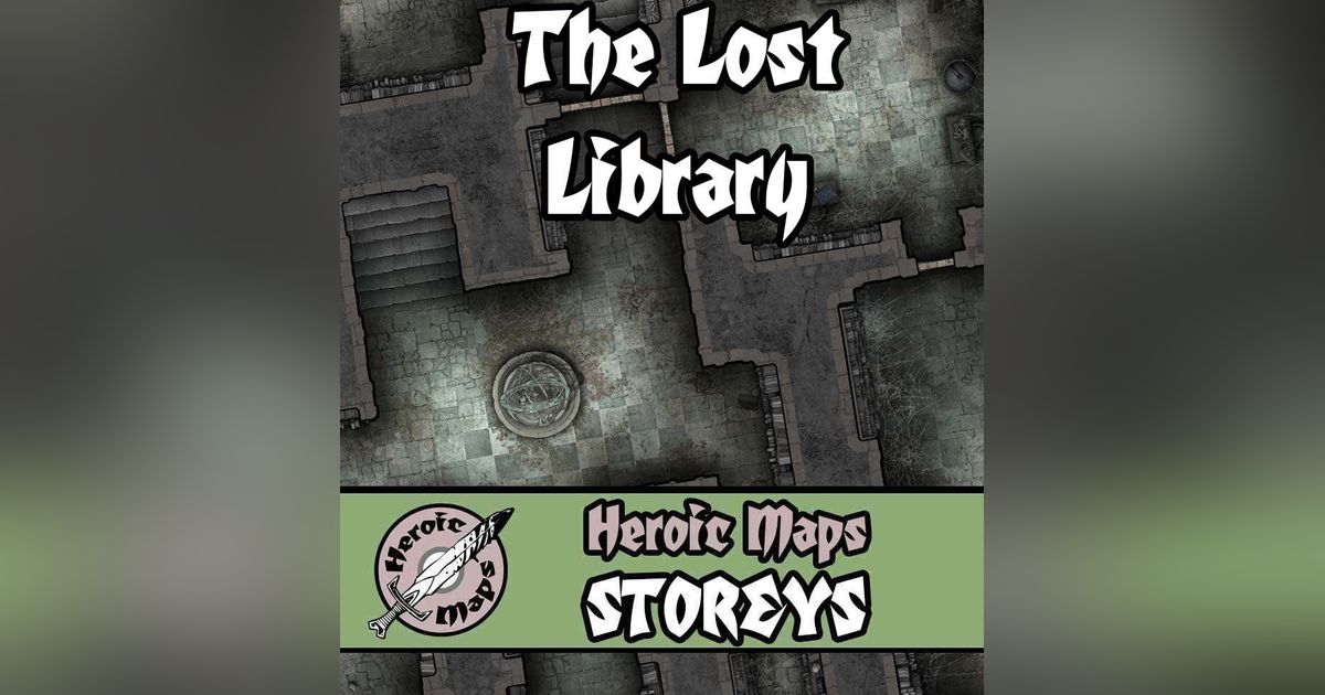 Heroic Maps Storeys: The Lost Library | RPG Item | RPGGeek