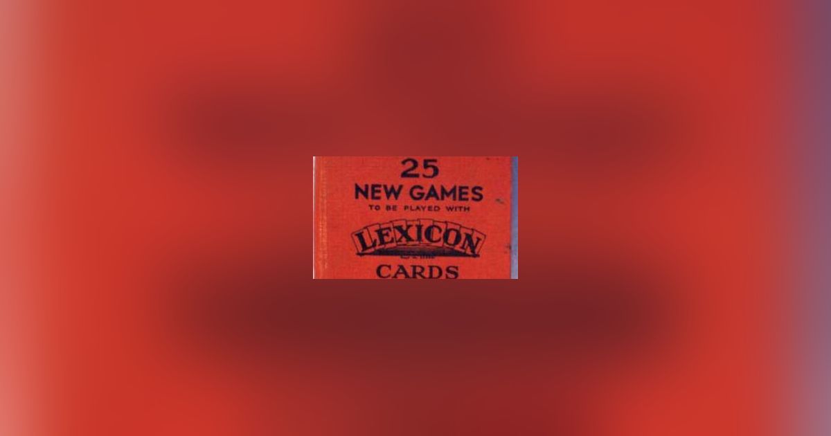 25 New Games to be Played with Lexicon Cards | Board Game | BoardGameGeek