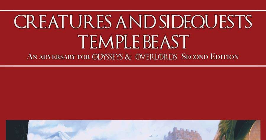 Creatures and Sidequests: Temple Beast | RPG Item | RPGGeek