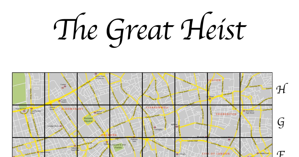 The Great Heist | Board Game | BoardGameGeek