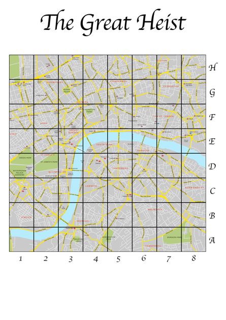 Game Map | The Great Heist