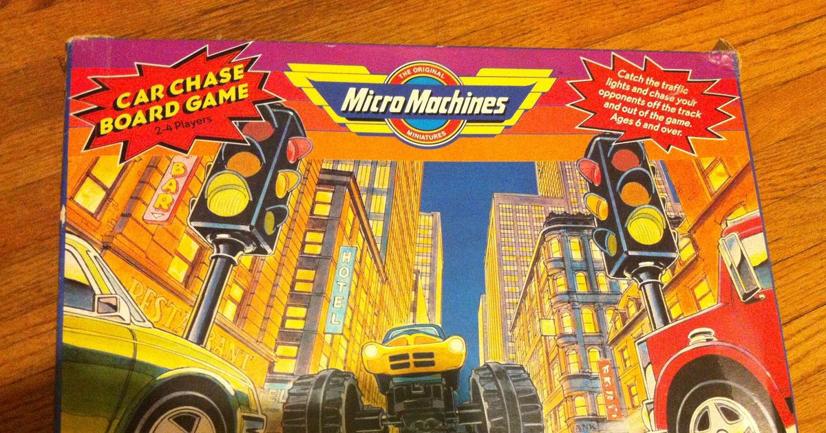 Micro Machines Car Chase Board Game | Board Game | BoardGameGeek