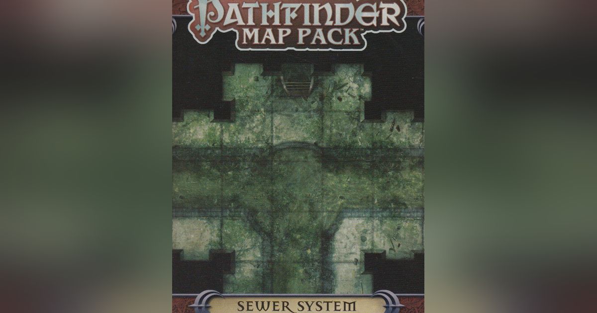 Pathfinder Map Pack: Sewer System | RPG Item | BoardGameGeek