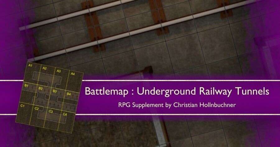 Battlemap: Underground Railway Tunnels | RPG Item | RPGGeek