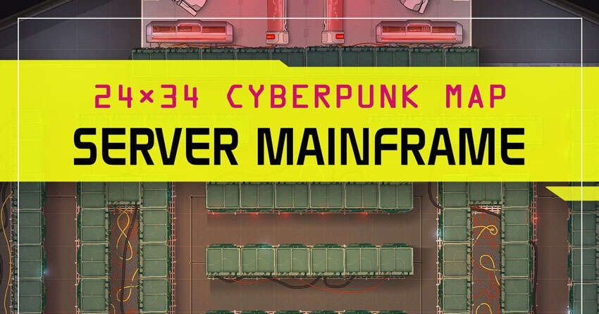 Cyberpunk Map: Server Mainframe | RPG Item | RPGGeek
