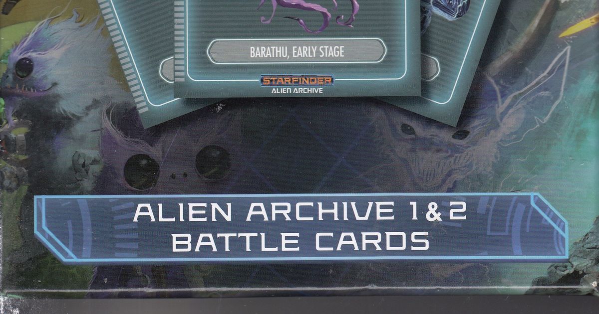 Alien Archive 1 & 2 Battle Cards | RPG Item | RPGGeek
