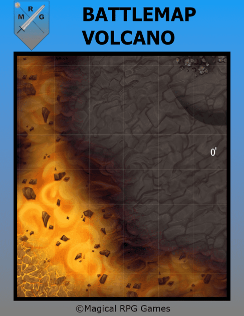 Battlemap Volcano | RPG Item | RPGGeek