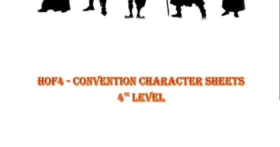 HOF4: Convention Character Sheets | RPG Item | RPGGeek