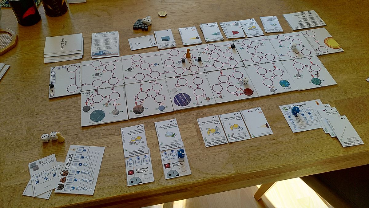My Print & Play Near-Future Space-Exploration Board Game | Wing ...