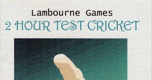 2 Hour Test Cricket | Board Game | BoardGameGeek