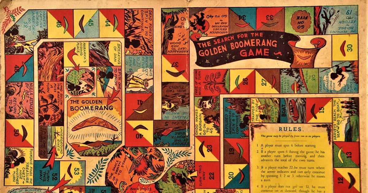 The Search for the Golden Boomerang Game | Board Game | BoardGameGeek