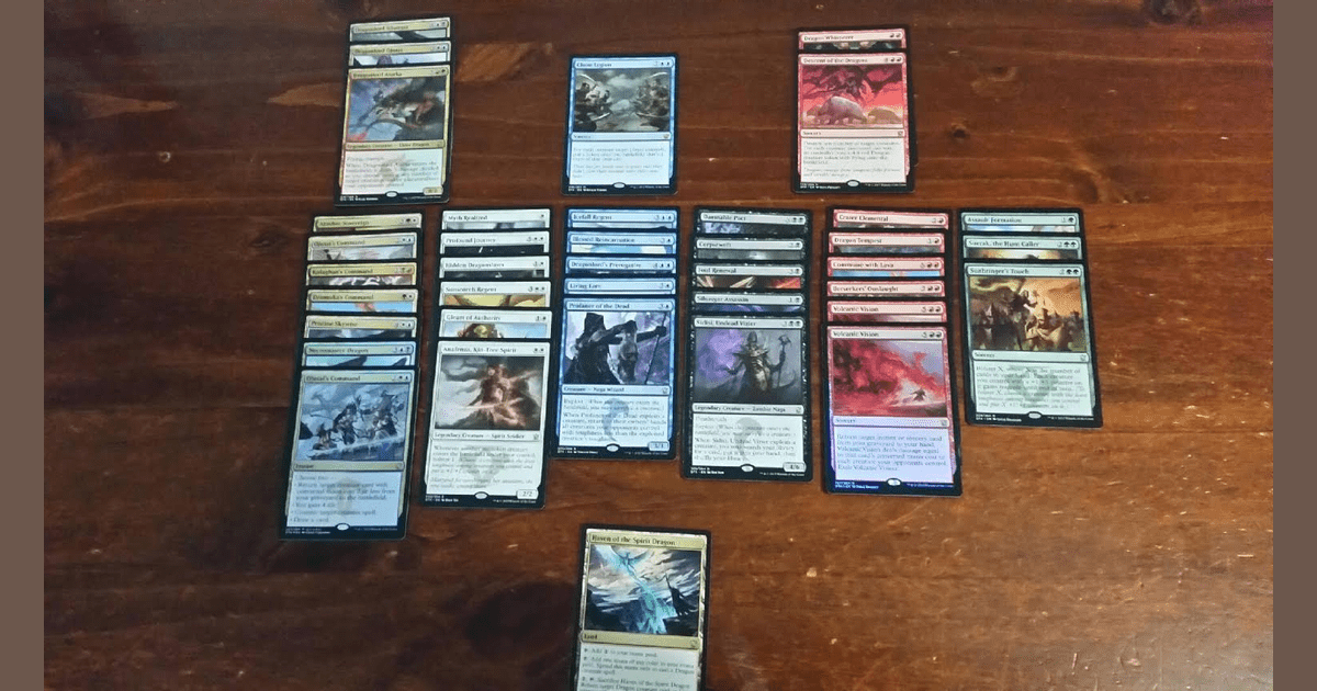 Opening a box of Dragons of Tarkir. | Magic: The Gathering 2015 ...