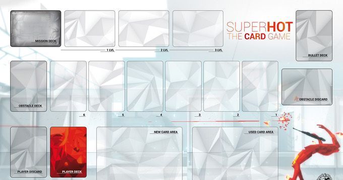 SUPERHOT Card Game: Playmat | Board Game Accessory | BoardGameGeek