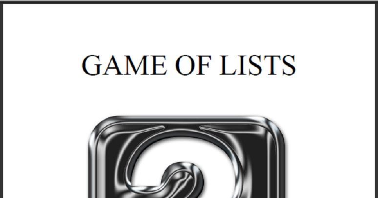 Game of Lists | Board Game | BoardGameGeek