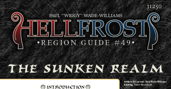 Hellfrost Region Guide #49: The Sunken Realm | RPG Item | RPGGeek