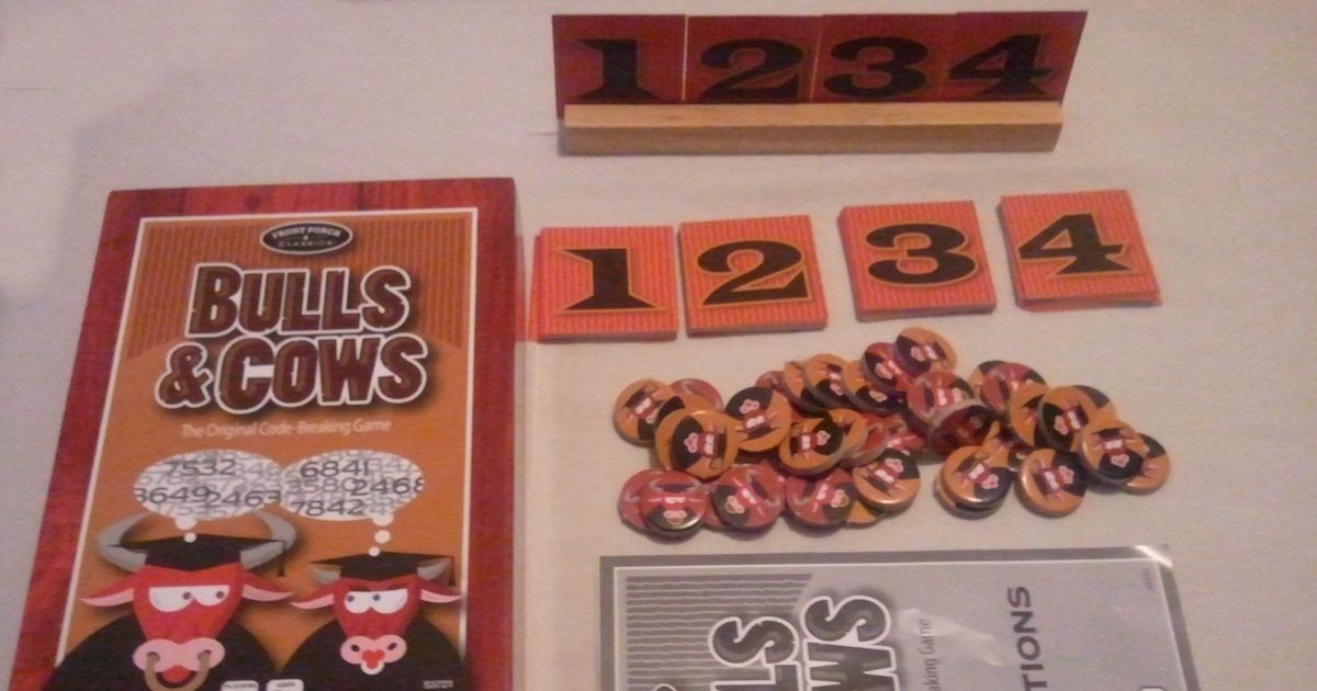 Bulls & Cows | Board Game | BoardGameGeek