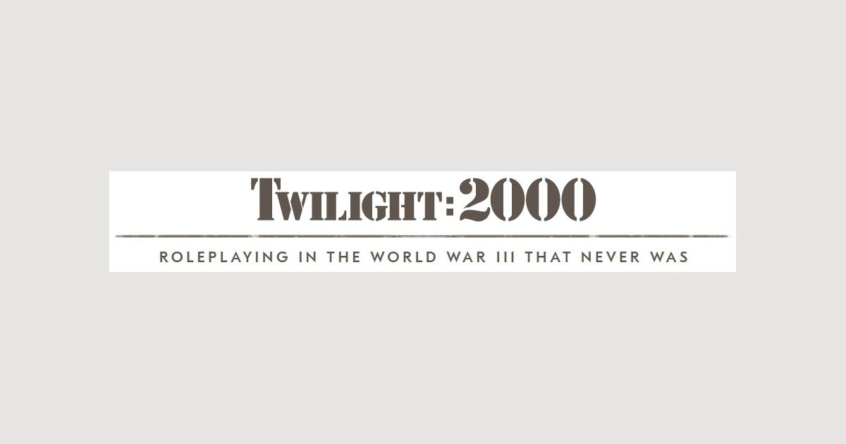Twilight 2000 Solo Playthrough