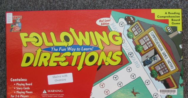 Following Directions | Board Game | BoardGameGeek