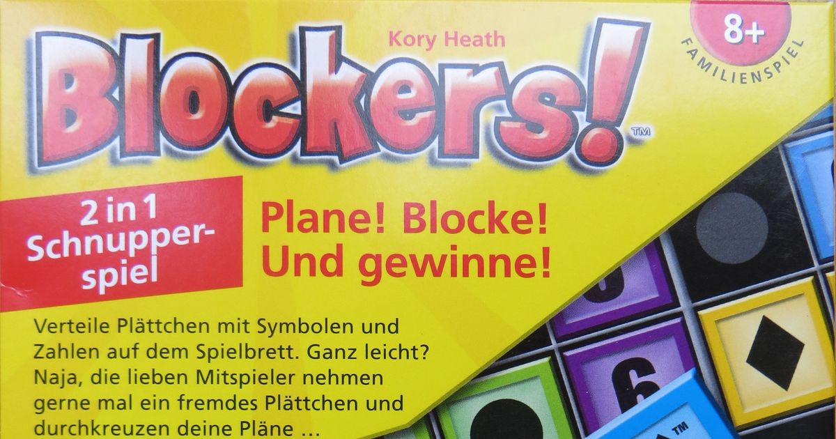 Blockers! 2 in 1 Schnupperspiel | Board Game | BoardGameGeek